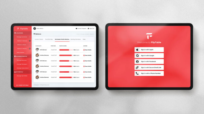 FlipTable App UI Design Case Study | RYCO Design